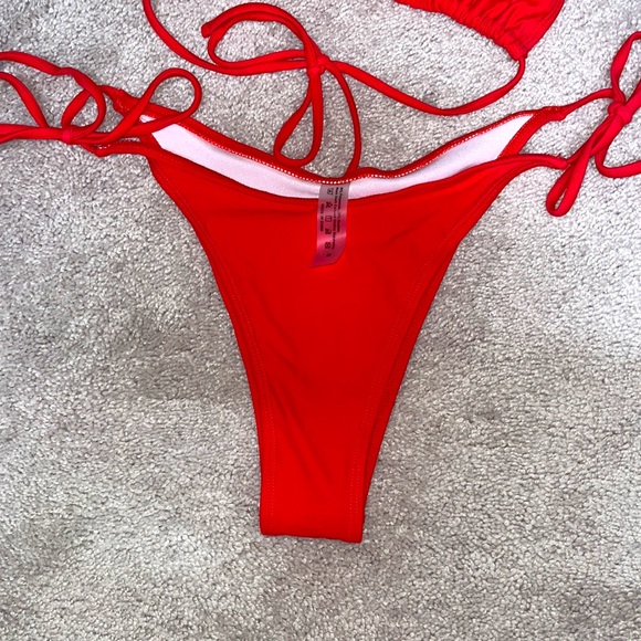 SHEIN | Swim | Nwot Highleg Red Bikini Set | Poshmark